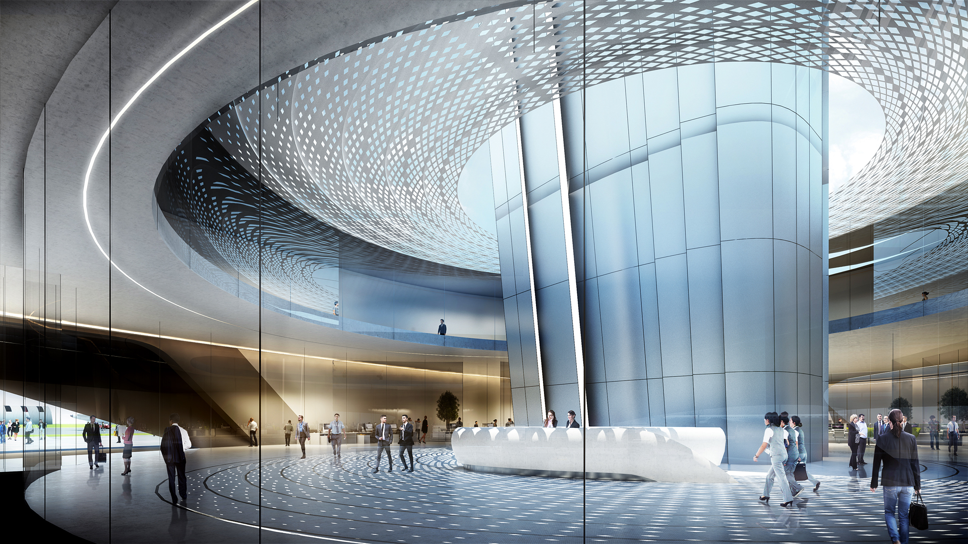 Air traffic control tower / work / Visualarch